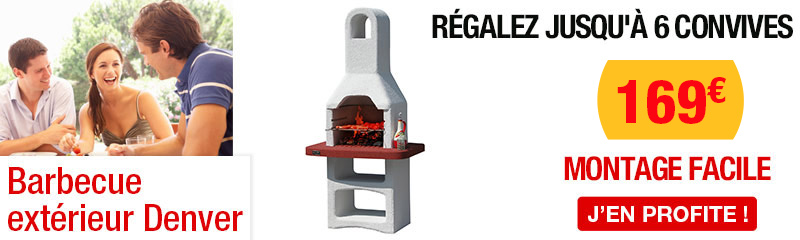 Barbecue fixe d'extérieur en pierre ou en béton | OOGarden