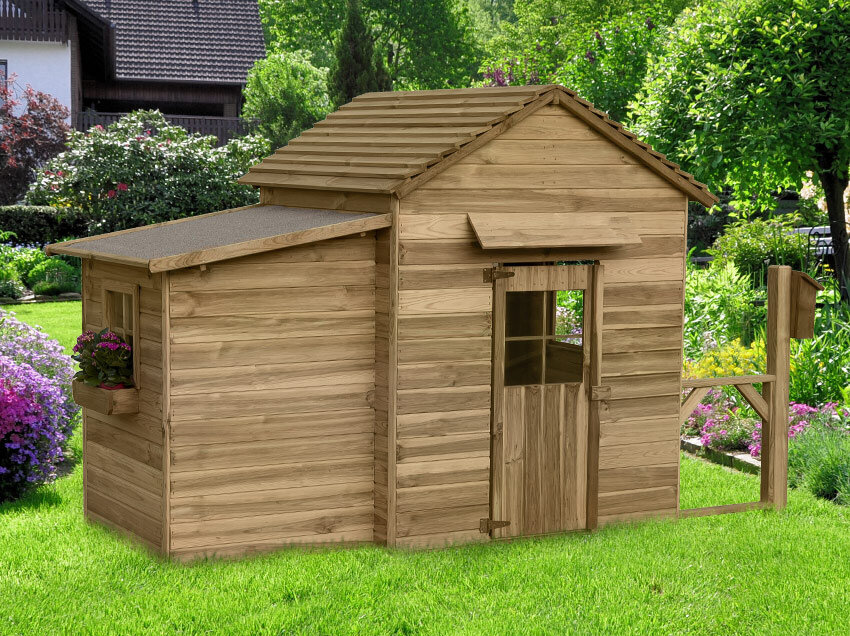Maisonnette en bois pour enfants Family - OOGarden Maisonnette en bois pour enfants Family - OOGarden