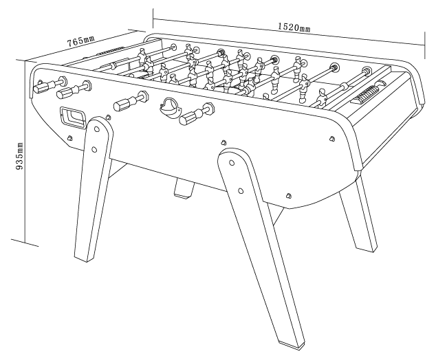 Grand baby foot adulte bois - Team | OOGarden