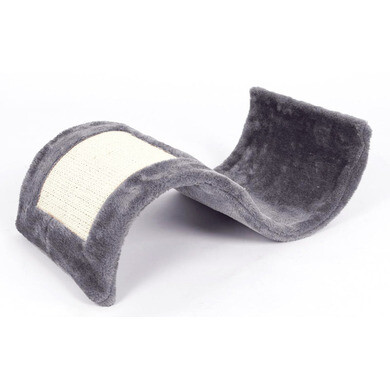Griffoir design pour chat Curve anthracite sisal | OOGarden