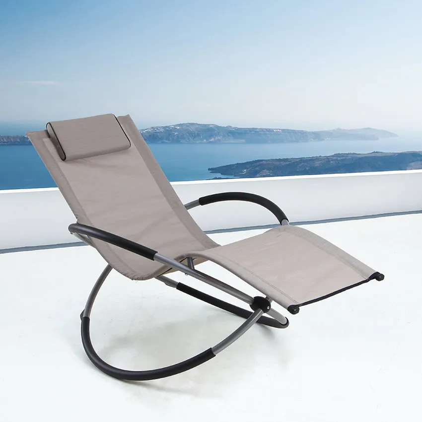 Transat de jardin à bascule - Taupe- SWING | OOGarden