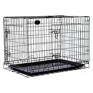 Cage de transport pour chiens en métal taille L | OOGarden