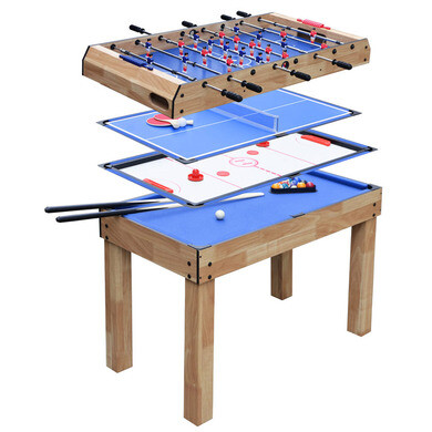 Table multi-jeux 4 en 1 en bois | OOGarden