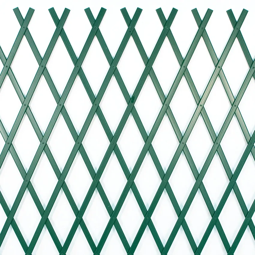Treillis extensible - PVC - vert 100x200 cm | OOGarden