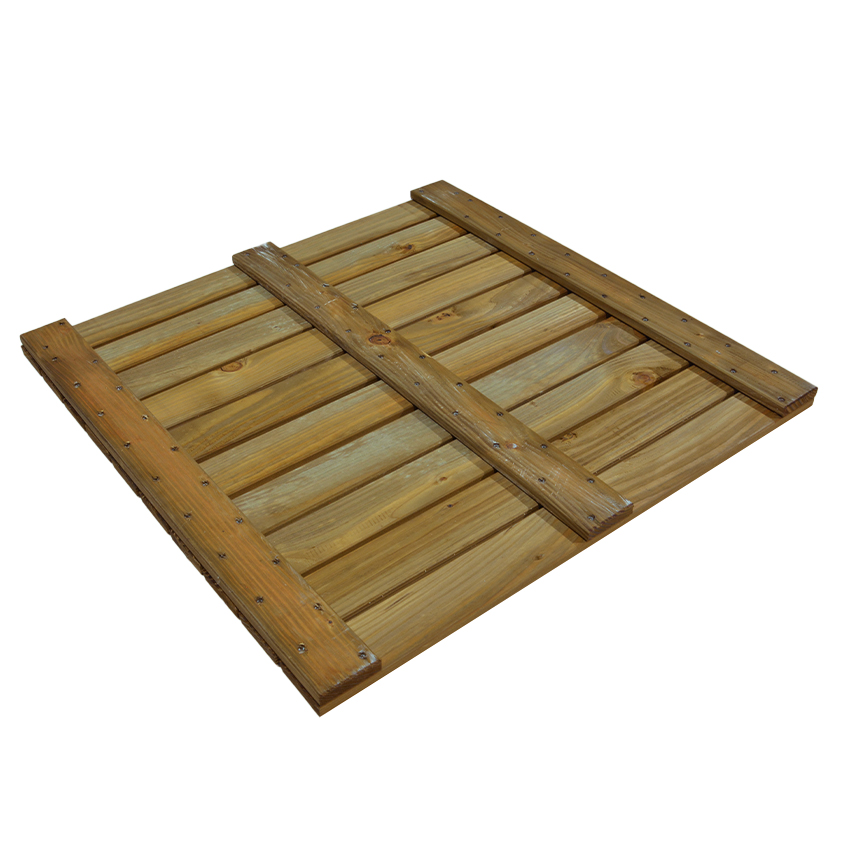 Lot de 20 dalles terrasse bois Douglas 1mx1m | OOGarden