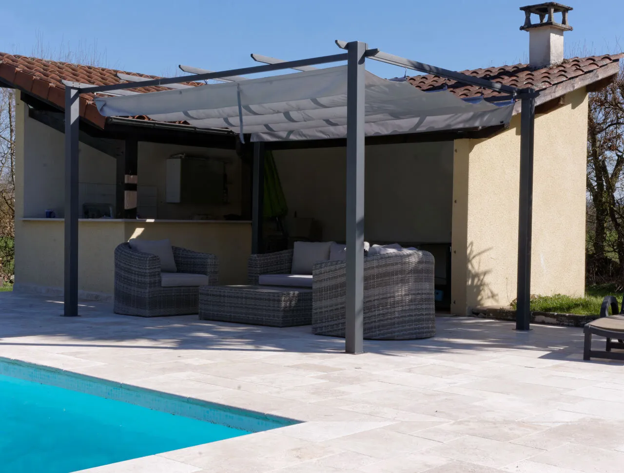 Tonnelle autoportante 3x4M gris déperlante | OOGarden