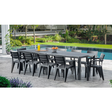 Salon de jardin: Table JULIE double+10 FLT JULIE | OOGarden